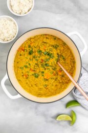 30 Minute Red Lentil Dahl | Eat With Clarity Recipes