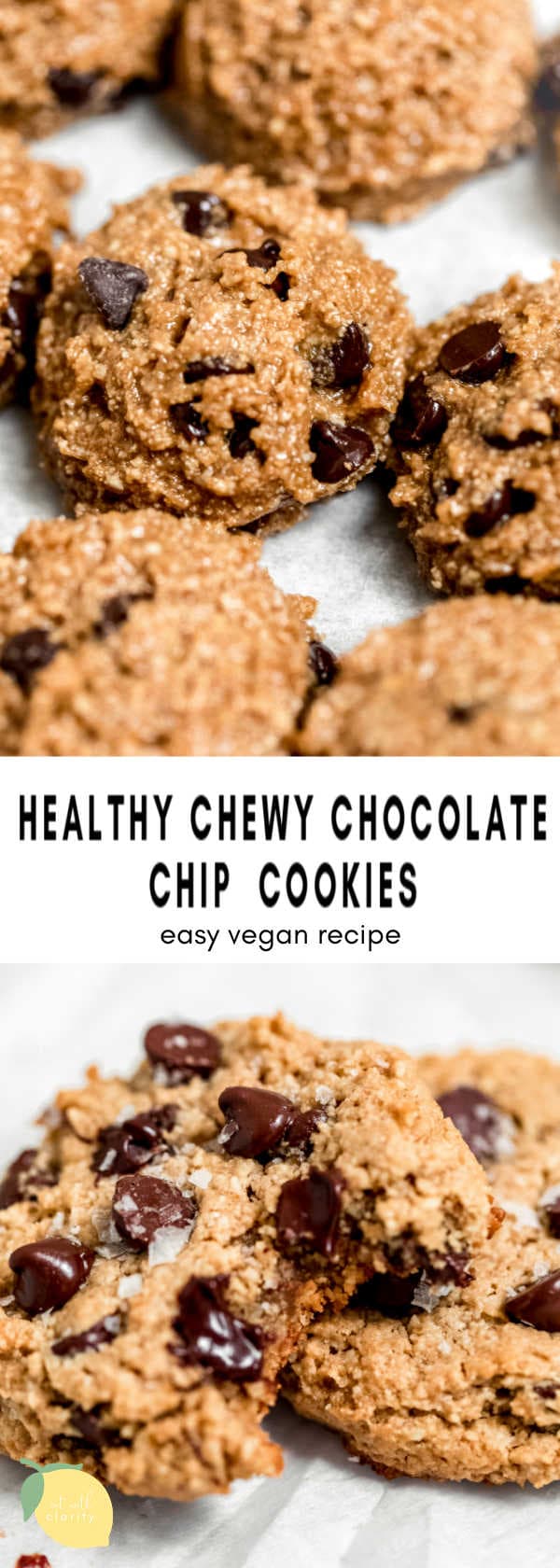 Healthy Chocolate Chip Cookies (V & GF) | Eat With Clarity