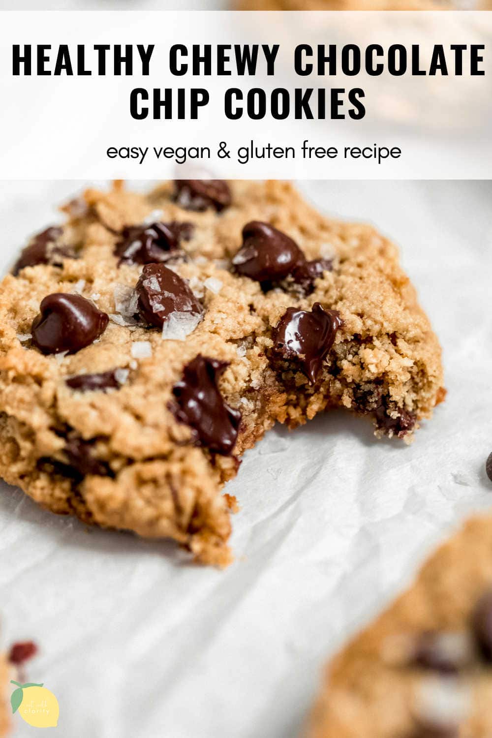 Healthy Chocolate Chip Cookies (V & GF) | Eat With Clarity