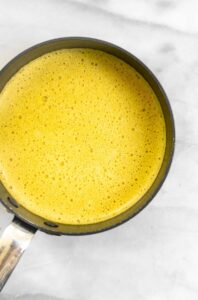 Creamy Golden Milk Turmeric Latte - Eat With Clarity