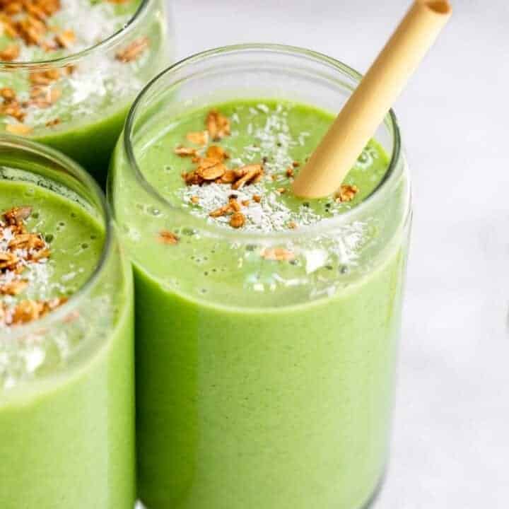 Tropical Green Broccoli Smoothie | Eat With Clarity