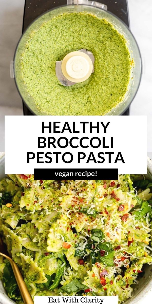 Broccoli Pesto Pasta | Eat With Clarity Dinner Recipes