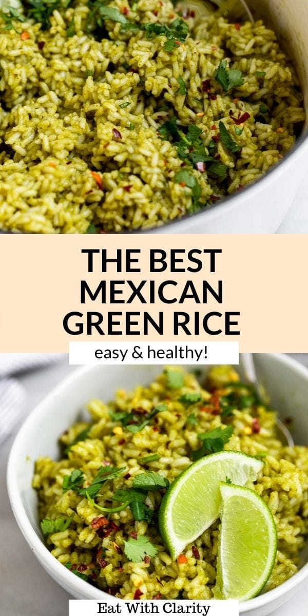Mexican Green Rice (Easy Recipe!) - Eat With Clarity