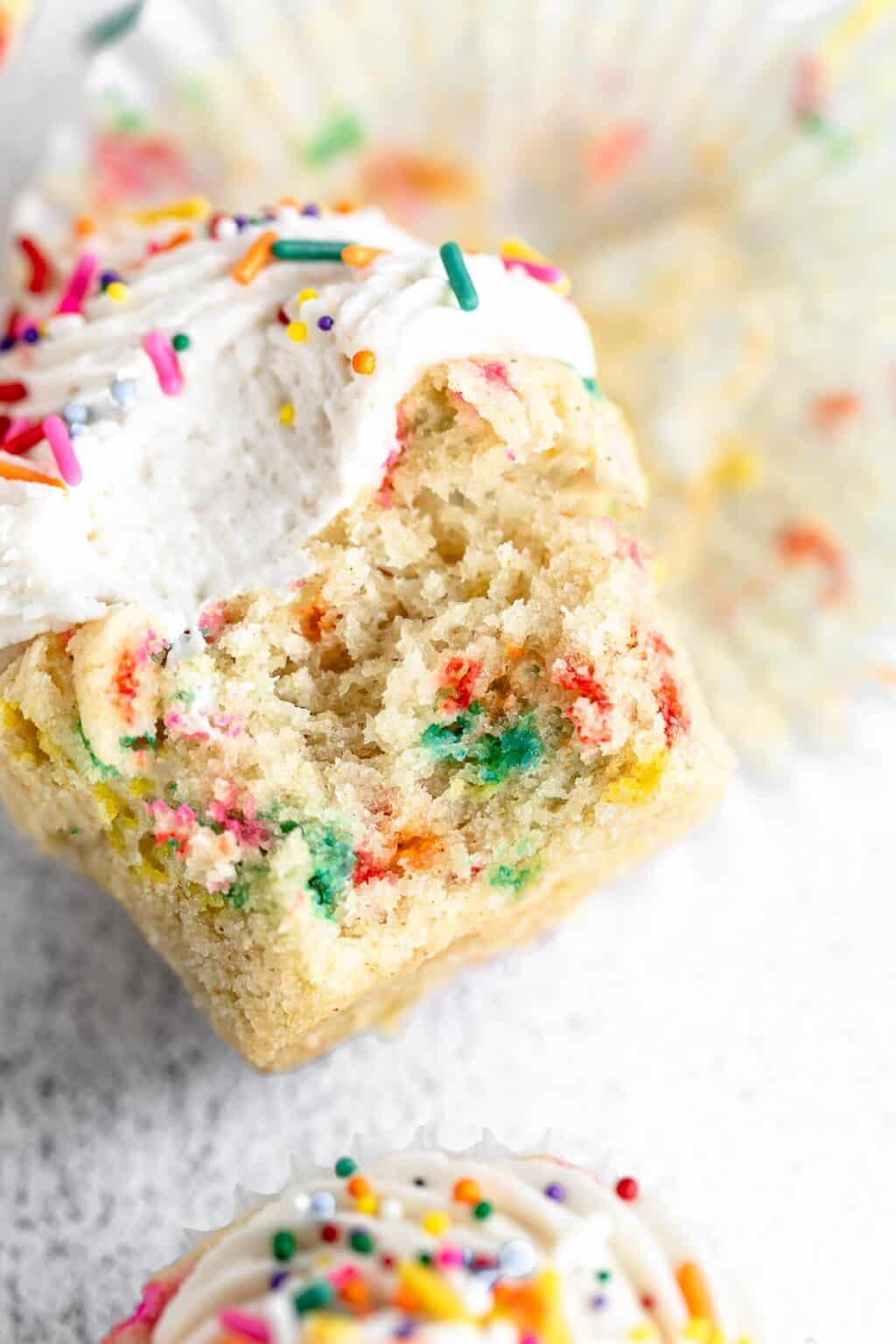Vegan Gluten Free Funfetti Cupcakes - Eat With Clarity