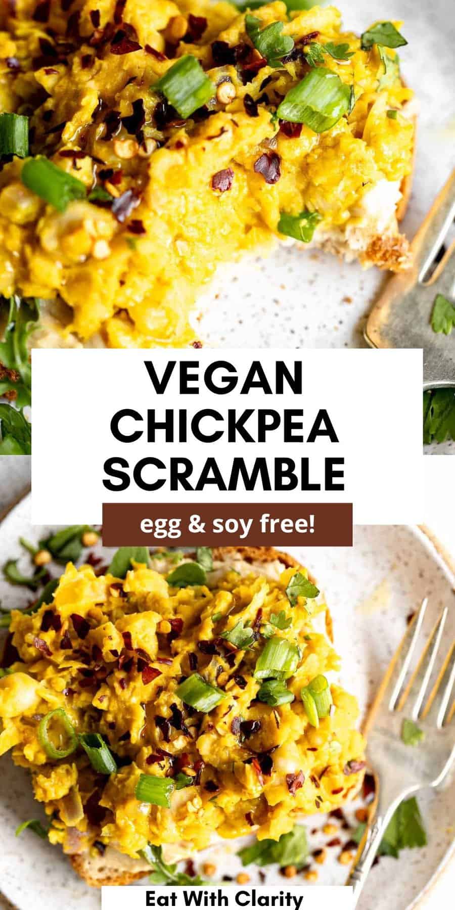 Vegan Chickpea Scramble - Eat With Clarity