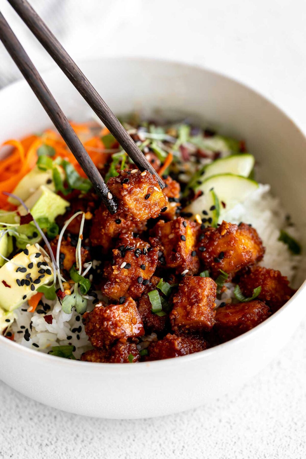 Crispy Gochujang Korean Tofu - Eat With Clarity