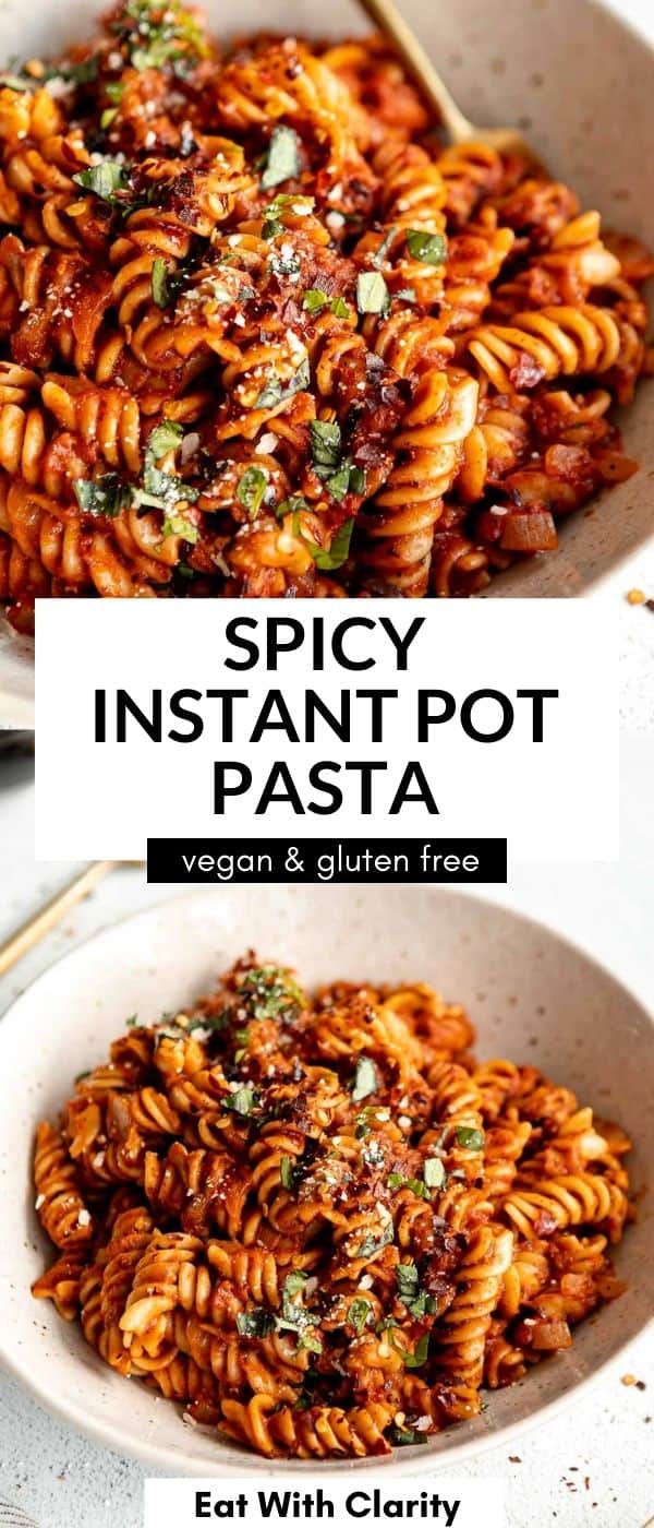 Vegan Instant Pot Pasta - Eat With Clarity