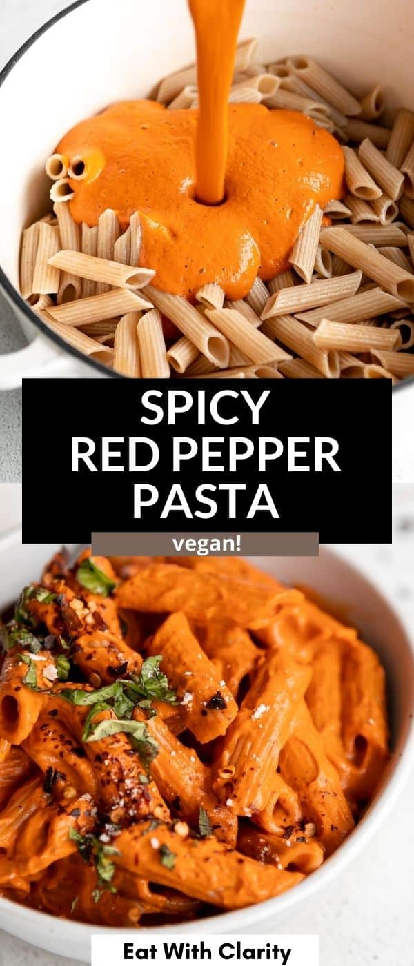 Spicy Red Pepper Vodka Pasta - Eat With Clarity
