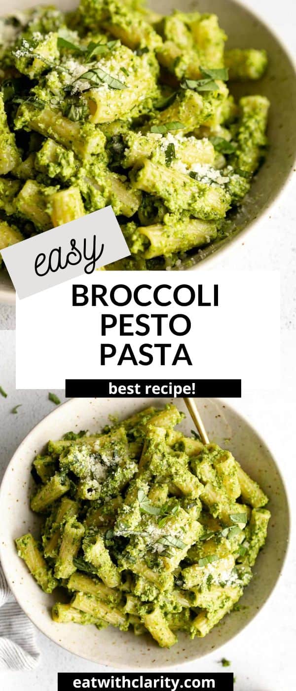 Broccoli Pesto Pasta - Eat With Clarity