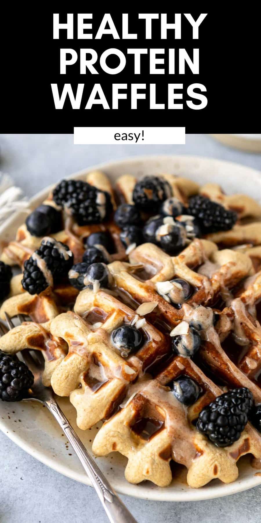 Fluffy Protein Waffles - Eat With Clarity