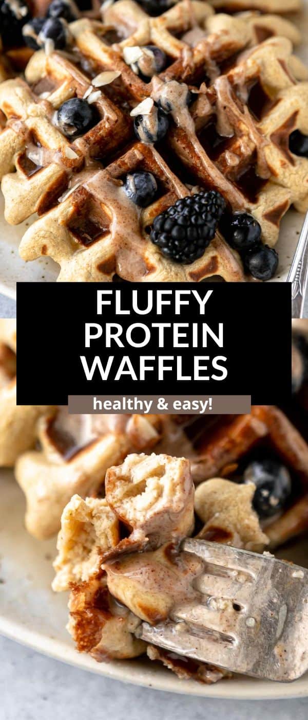 Fluffy Protein Waffles - Eat With Clarity