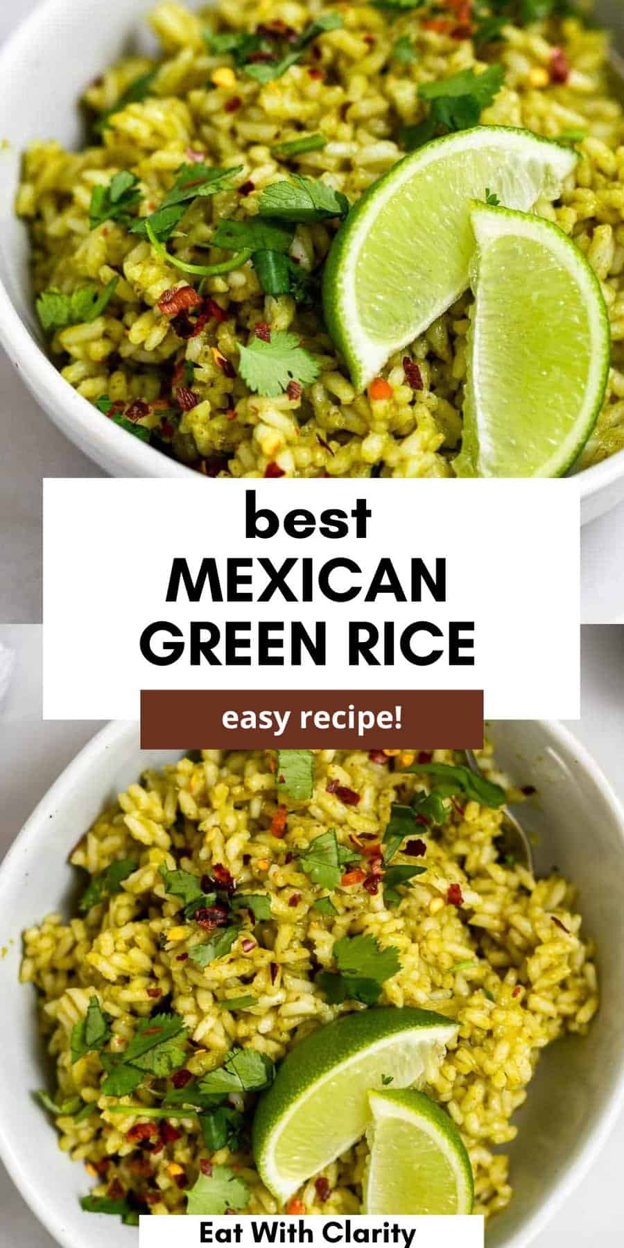 Mexican Green Rice - Eat With Clarity
