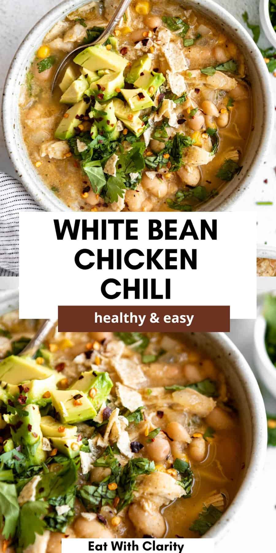 White Bean Chicken Chili - Eat With Clarity