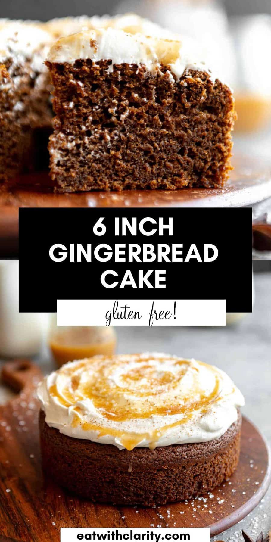 Gluten Free Gingerbread Cake - Eat With Clarity
