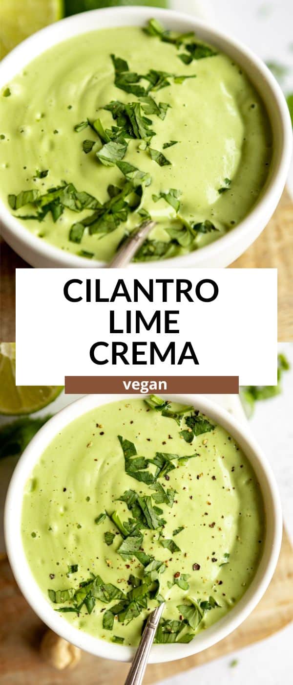 Cilantro Lime Cashew Crema - Eat With Clarity