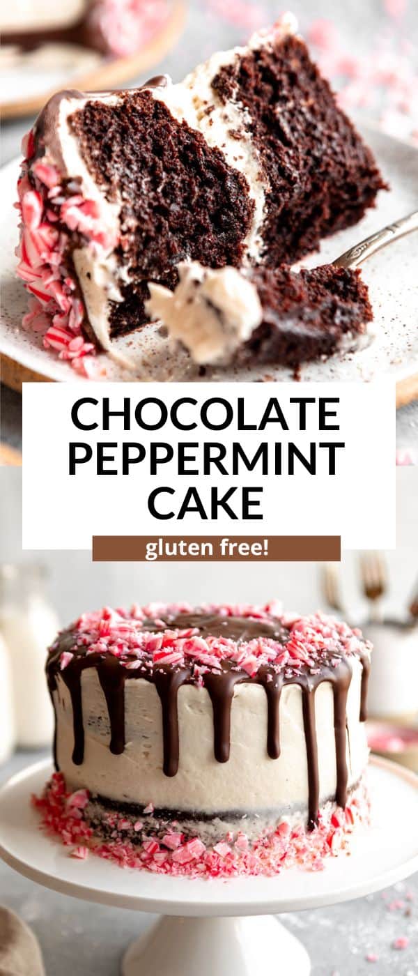 Gluten Free Chocolate Peppermint Cake - Eat With Clarity