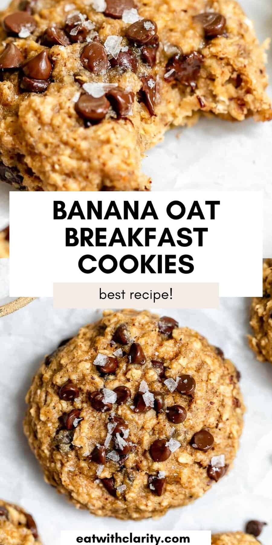 Banana Oatmeal Breakfast Cookies - Eat With Clarity