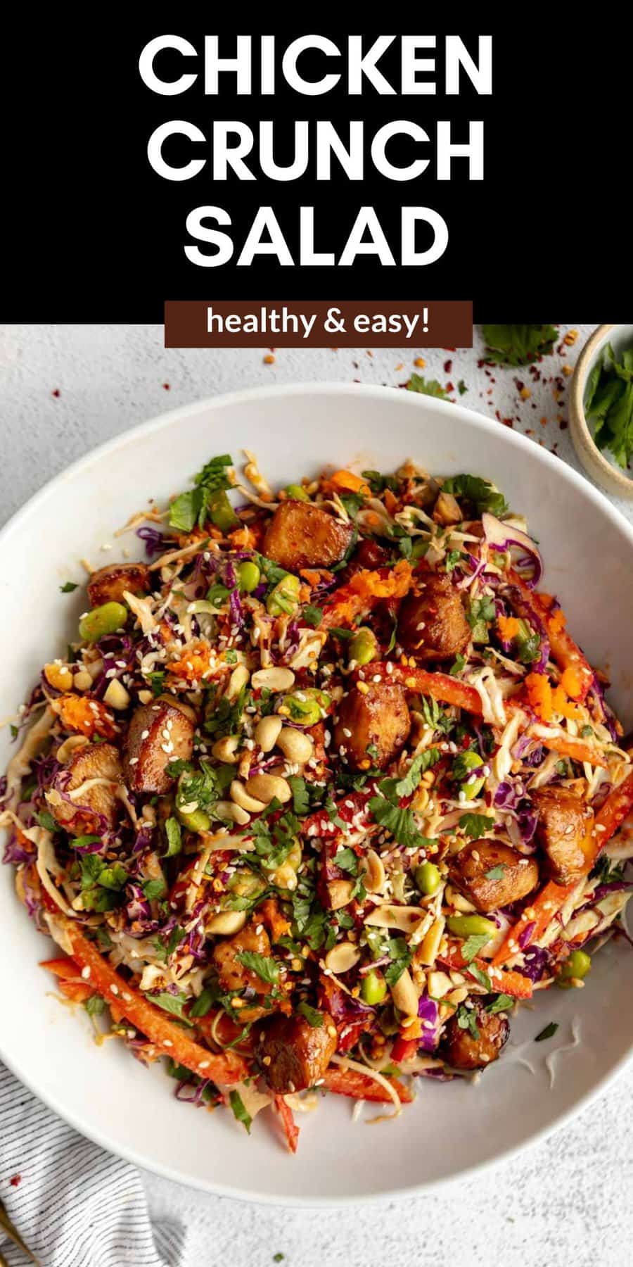 Asian Chicken Crunch Salad - Eat With Clarity