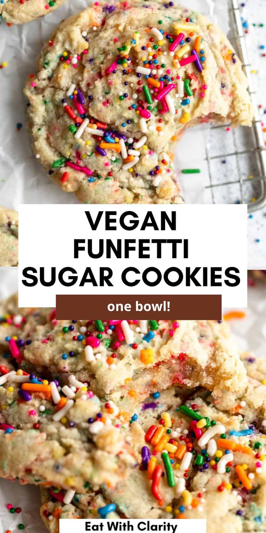 Vegan Funfetti Sugar Cookies - Eat With Clarity