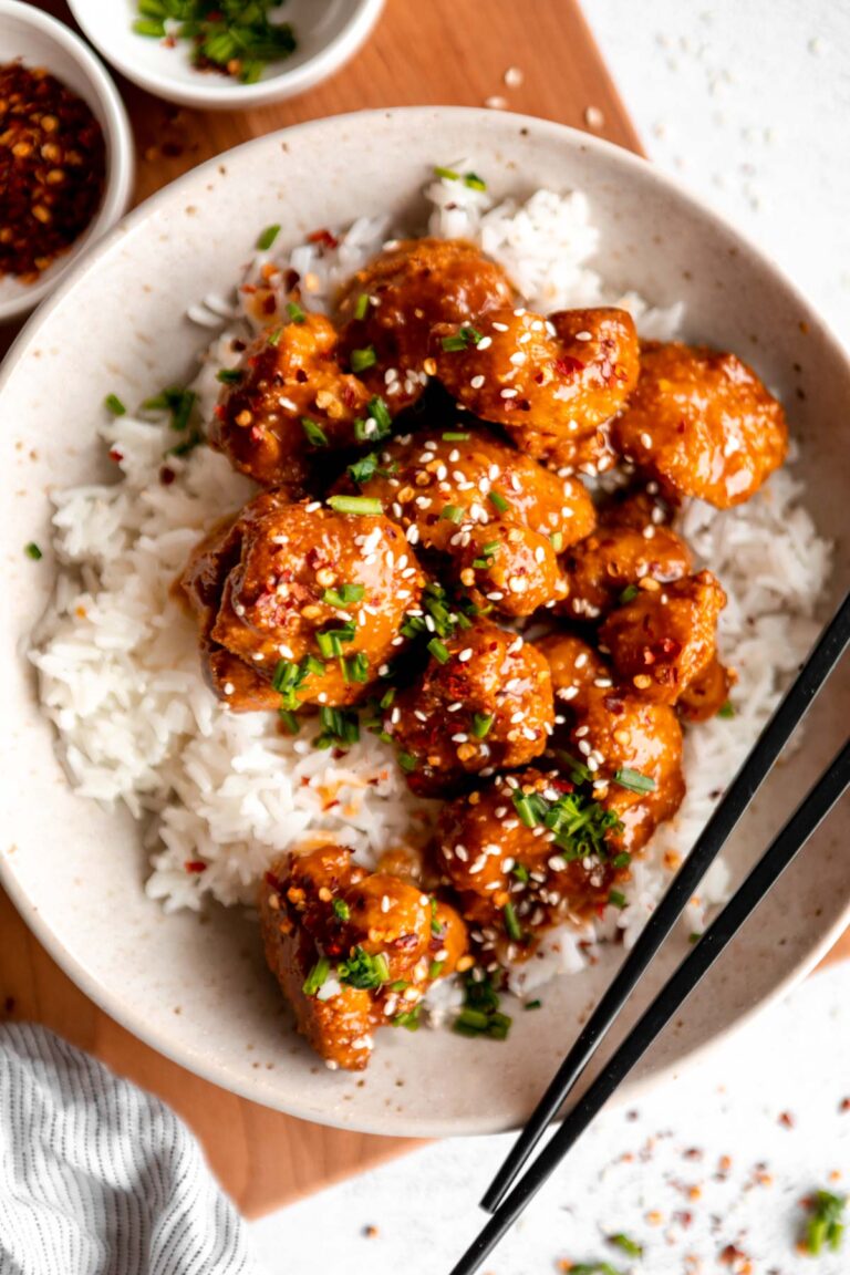 Baked Orange Cauliflower - Eat With Clarity