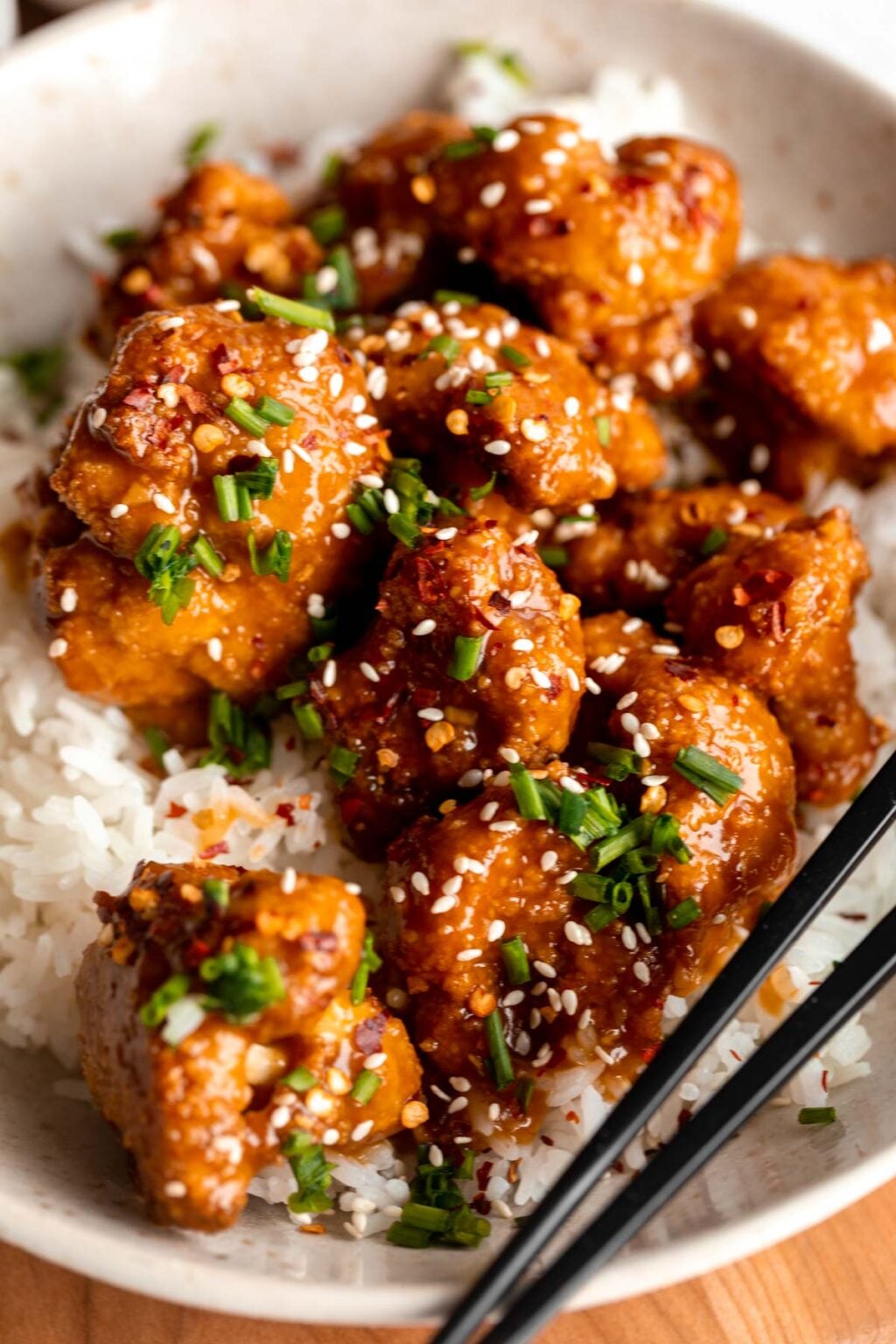 Baked Orange Cauliflower - Eat With Clarity