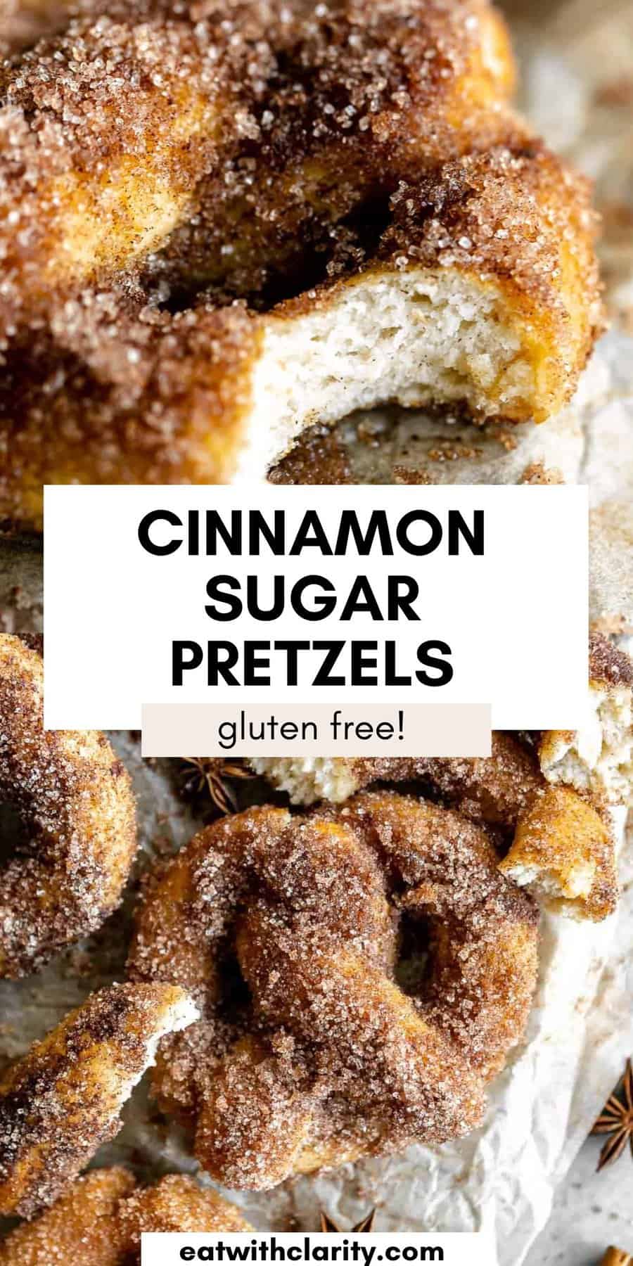 Gluten Free Cinnamon Sugar Soft Pretzels - Eat With Clarity