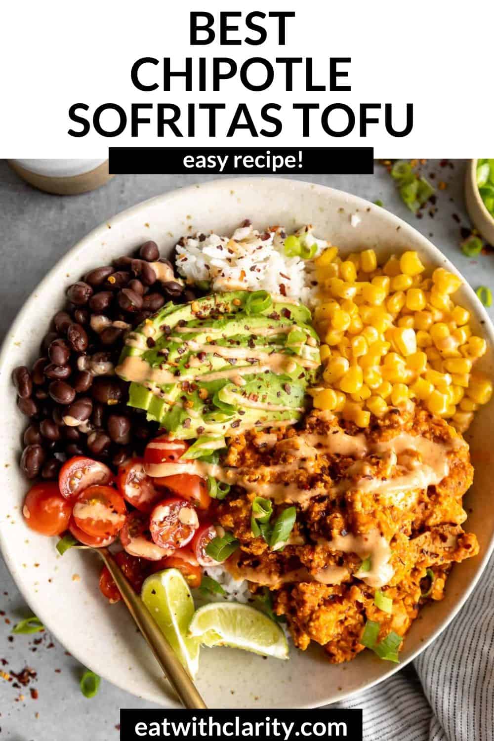 Copycat Chipotle Sofritas Tofu - Eat With Clarity