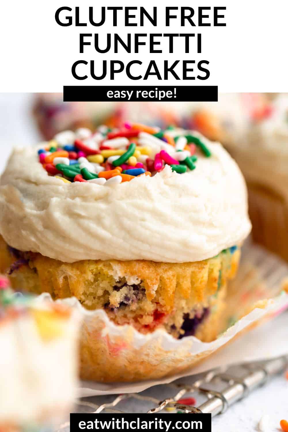 Gluten Free Funfetti Cupcakes - Eat With Clarity