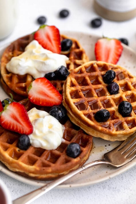 Easy Protein Waffles - Eat With Clarity