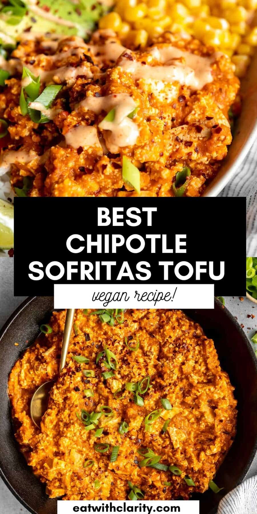 Copycat Chipotle Sofritas Tofu - Eat With Clarity