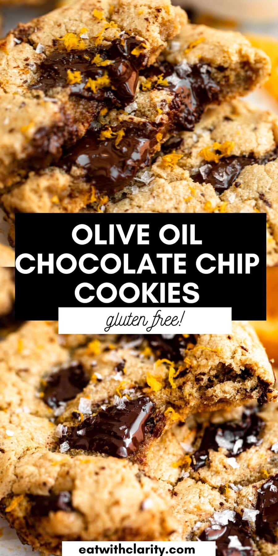 Orange Olive Oil Chocolate Chip Cookies - Eat With Clarity