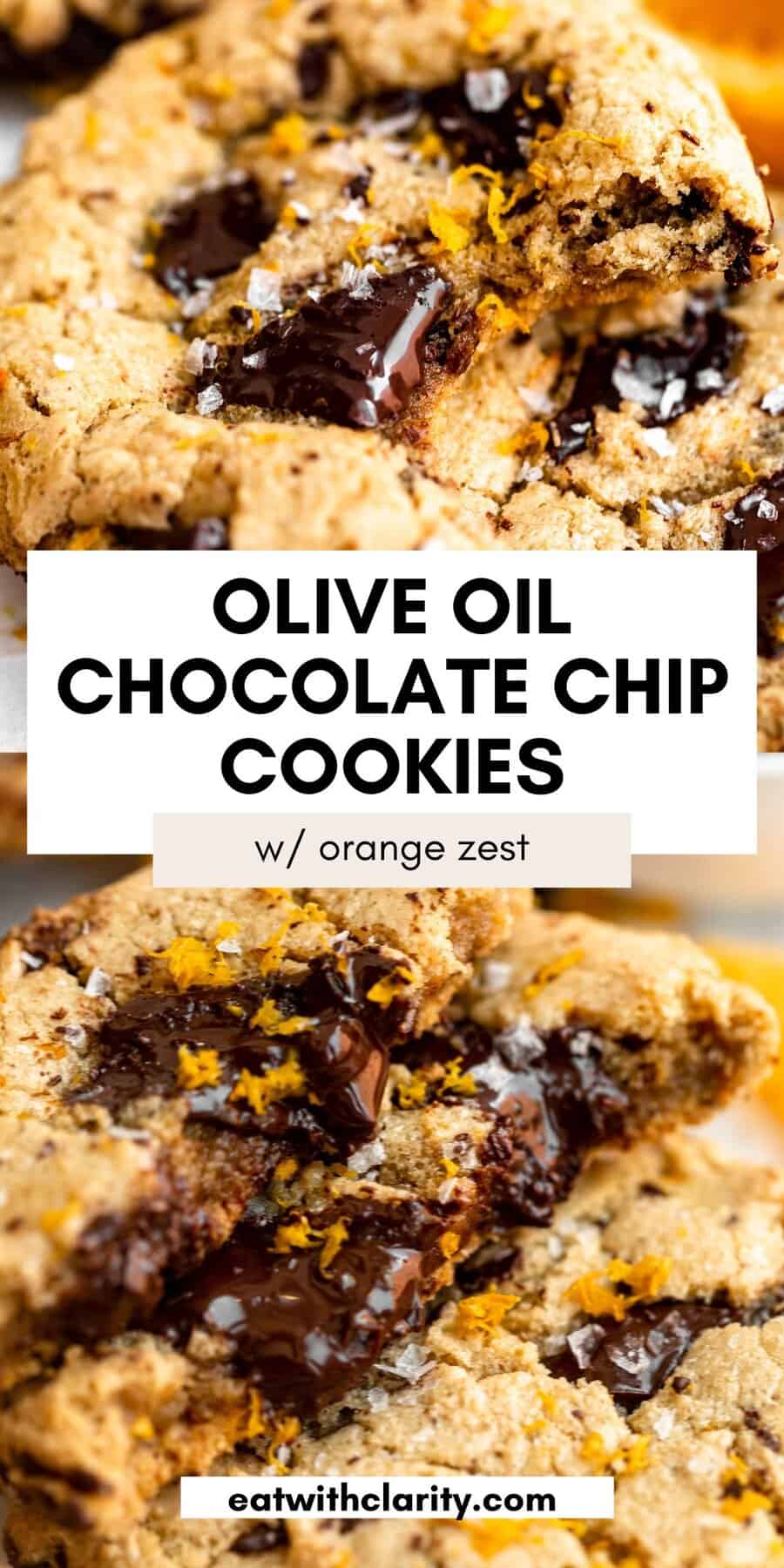 Orange Olive Oil Chocolate Chip Cookies - Eat With Clarity