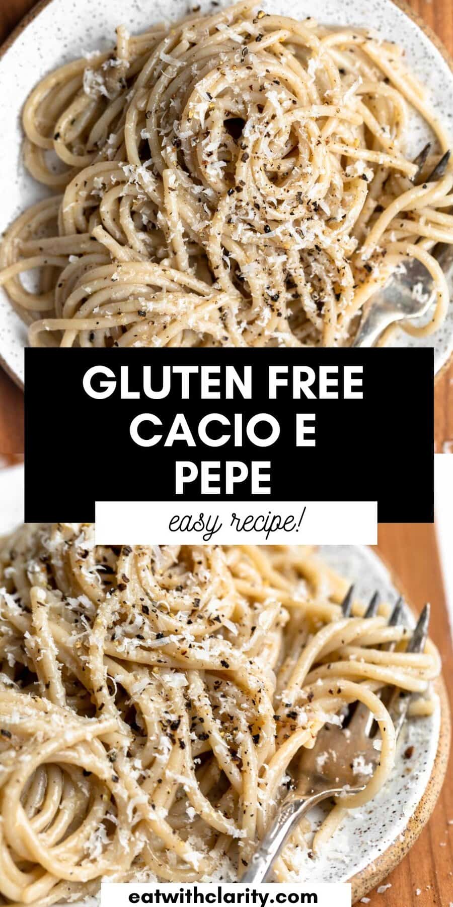 Gluten Free Cacio e Pepe - Eat With Clarity