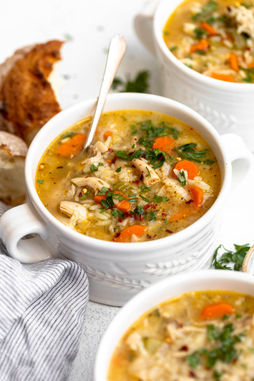 One Pot Chicken and Rice Soup - Eat With Clarity