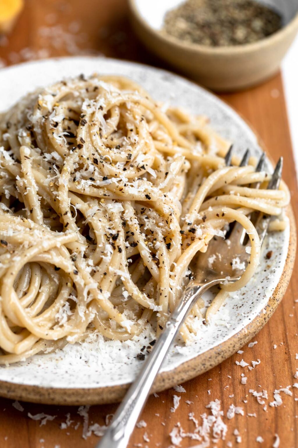 Gluten Free Cacio e Pepe - Eat With Clarity