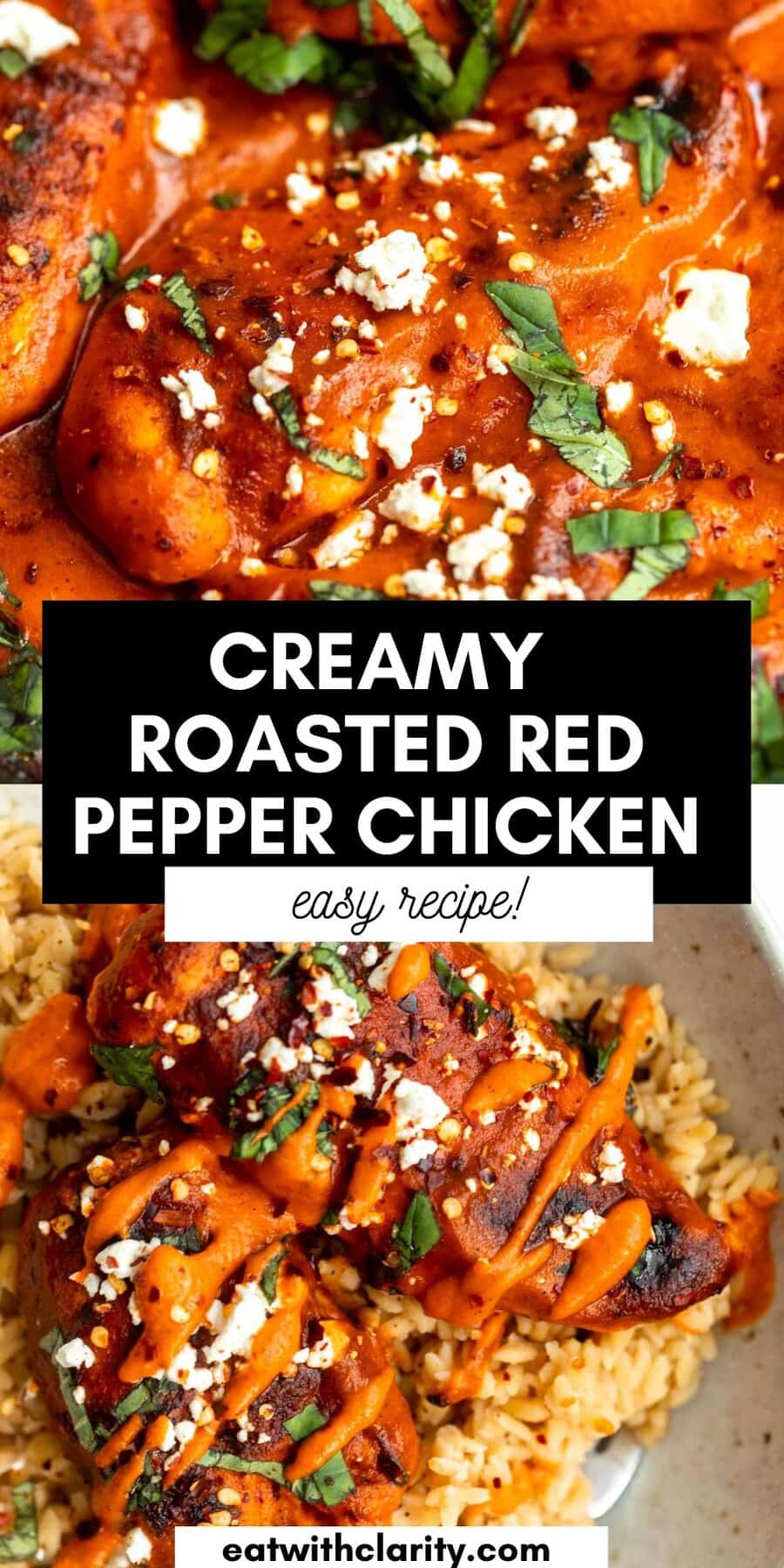 Roasted Red Pepper Chicken - Eat With Clarity