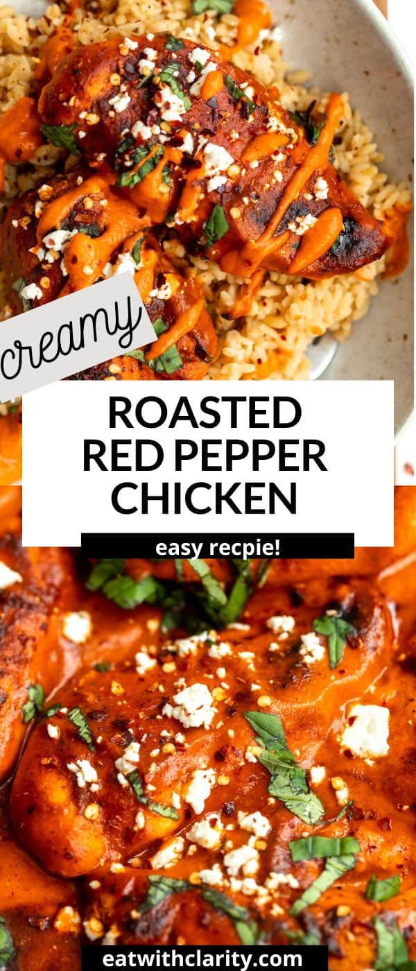 Roasted Red Pepper Chicken - Eat With Clarity