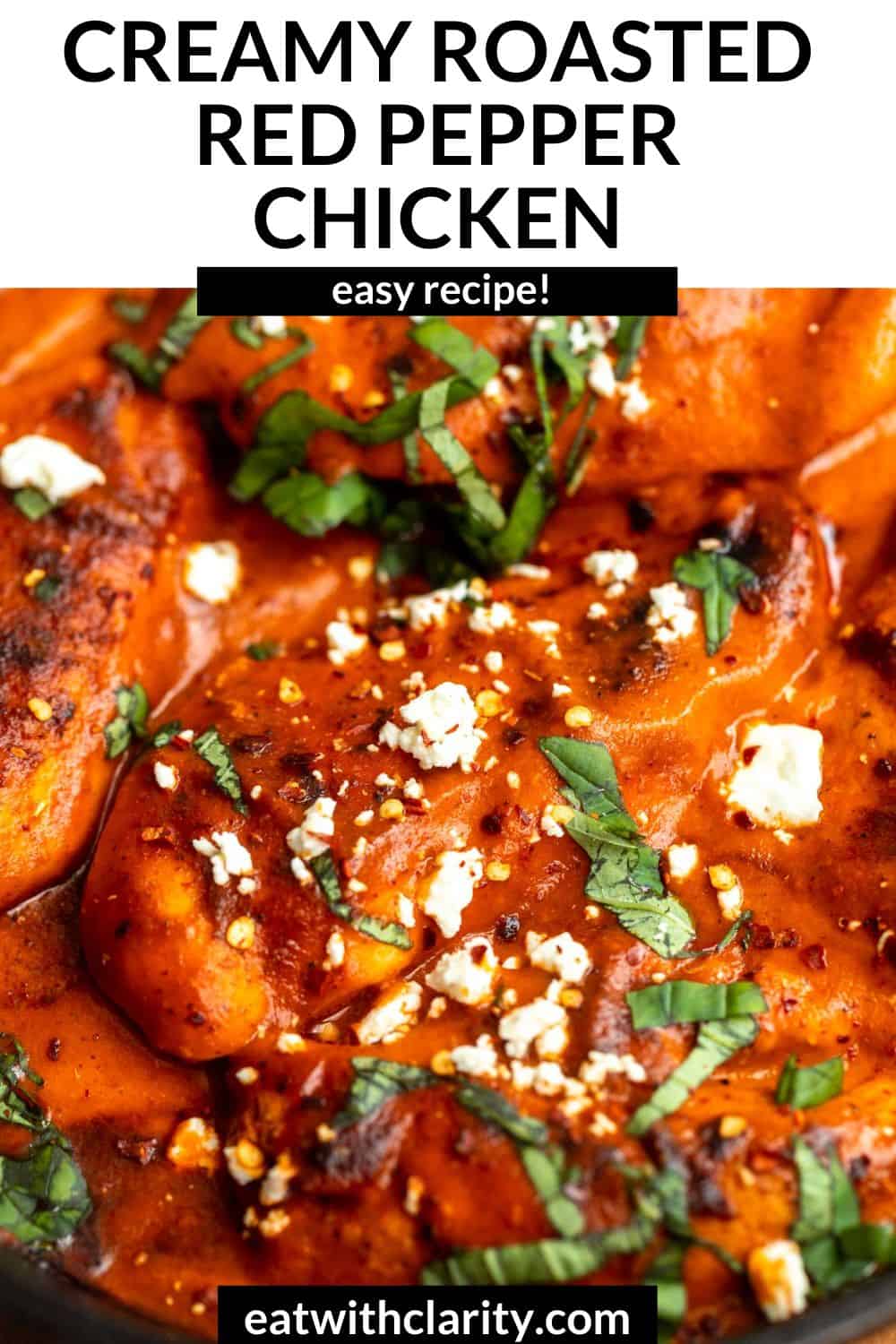 Roasted Red Pepper Chicken - Eat With Clarity