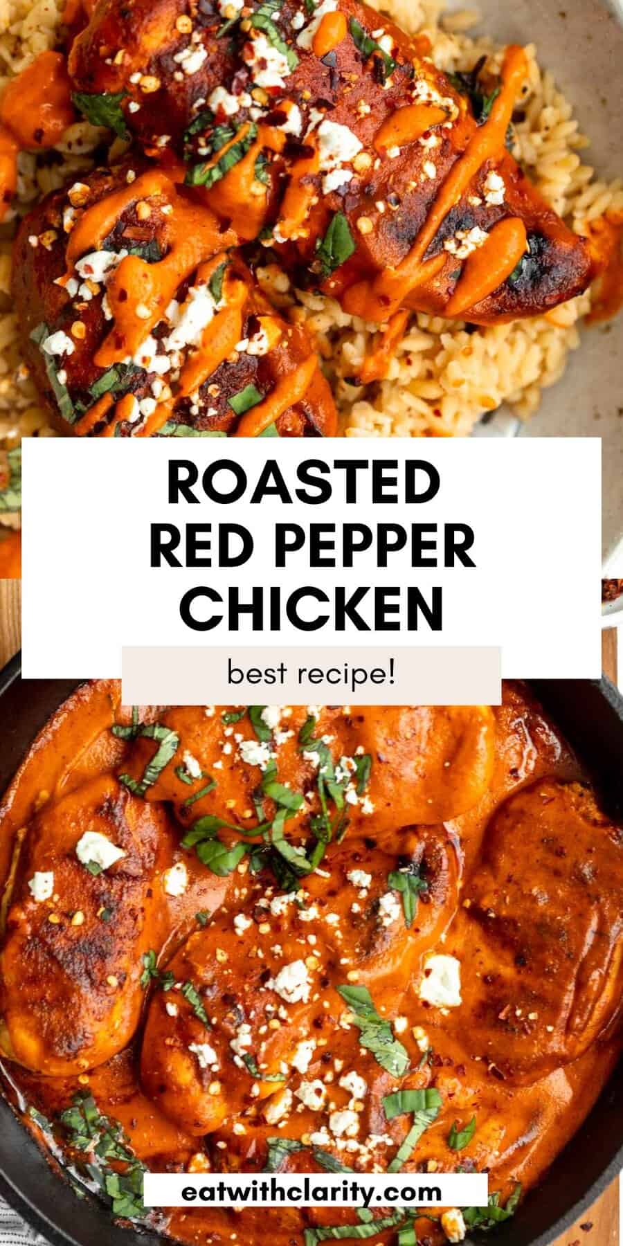 Roasted Red Pepper Chicken - Eat With Clarity