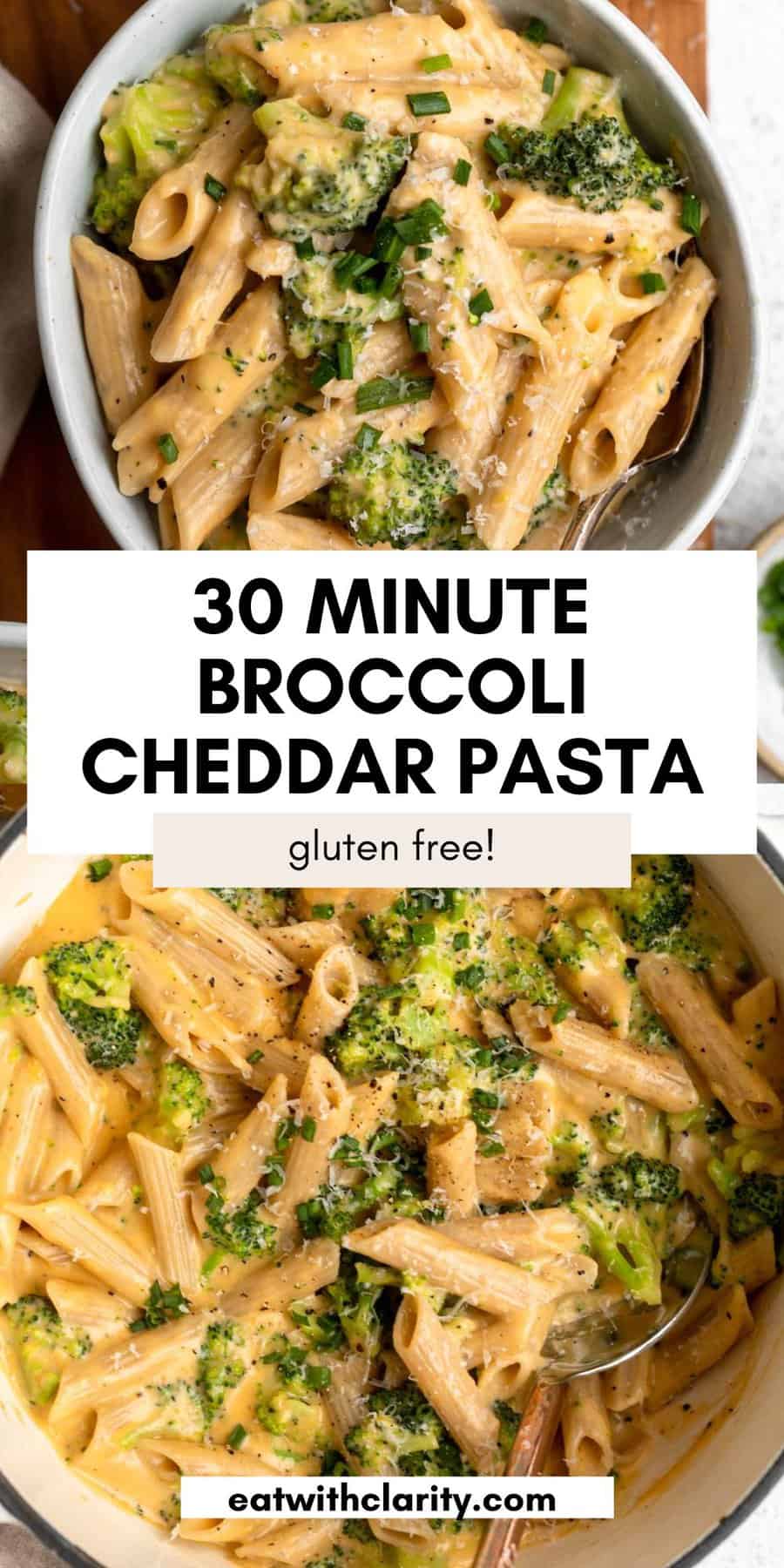 Broccoli Cheddar Pasta - Eat With Clarity