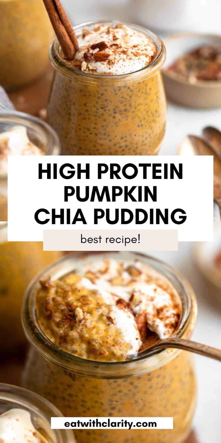 High Protein Pumpkin Chia Pudding - Eat With Clarity