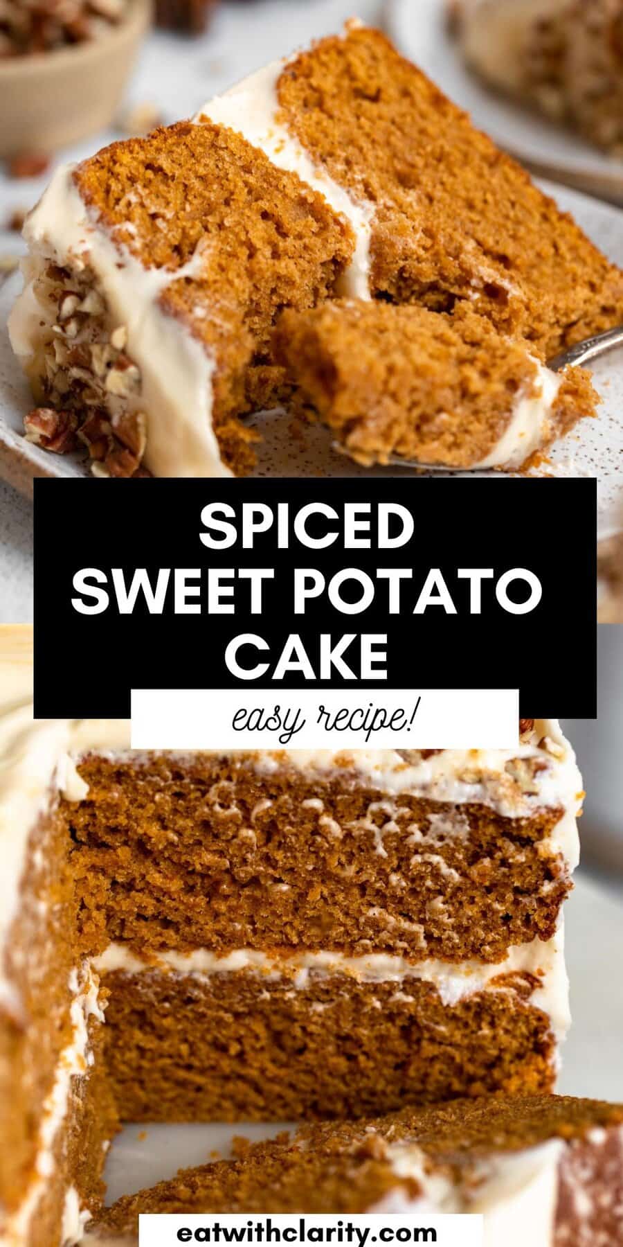 Spiced Sweet Potato Cake - Eat With Clarity