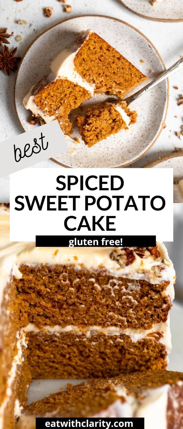 Spiced Sweet Potato Cake - Eat With Clarity