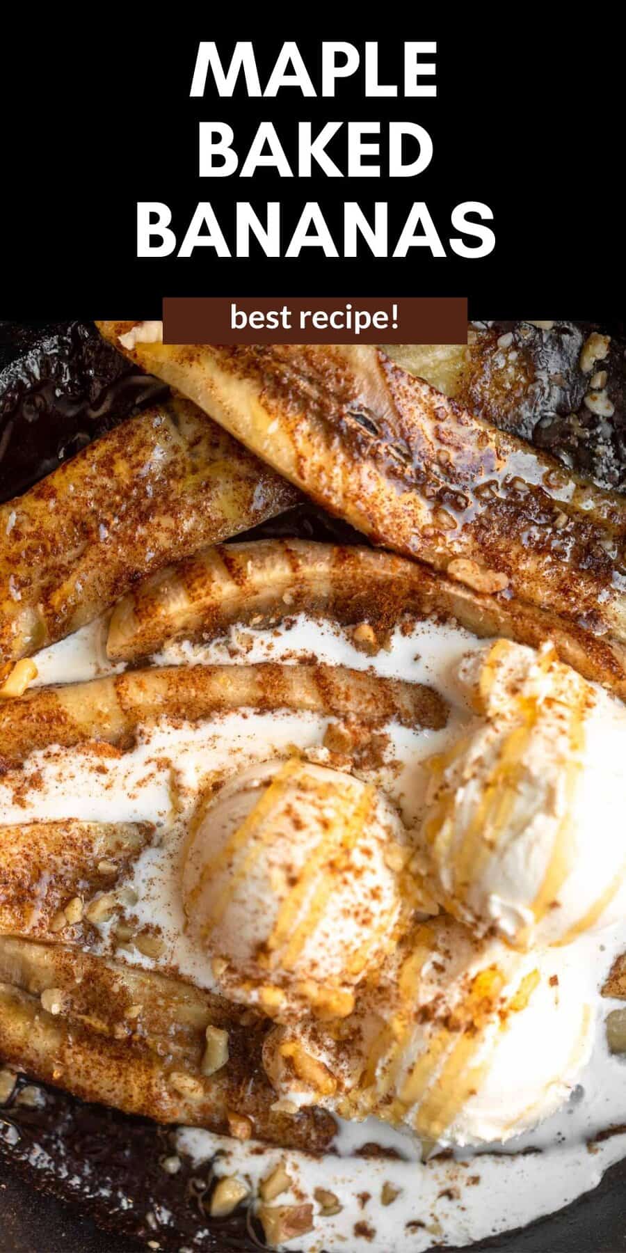 Maple Cinnamon Baked Bananas - Eat With Clarity