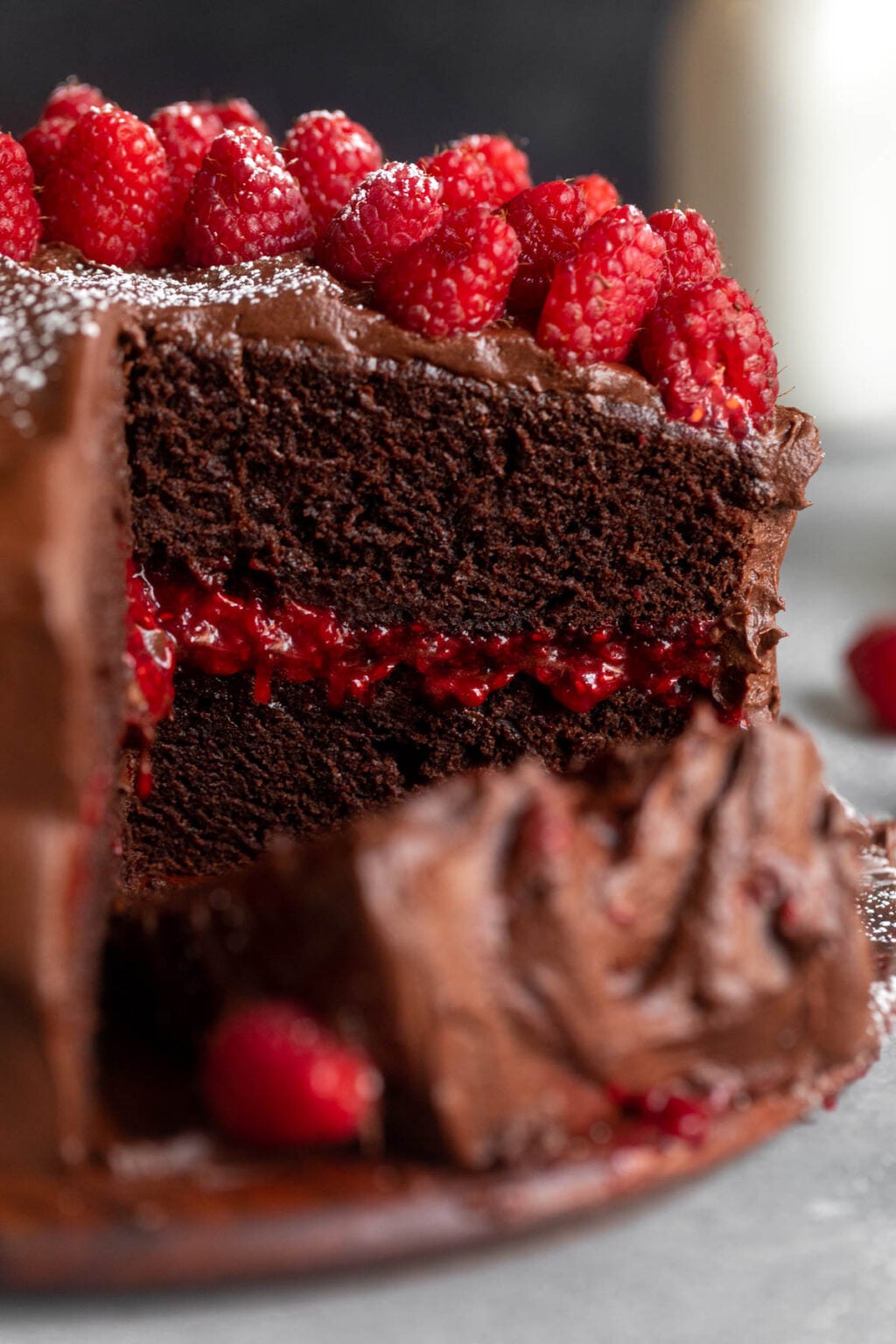 Gluten Free Raspberry Chocolate Cake - Eat With Clarity