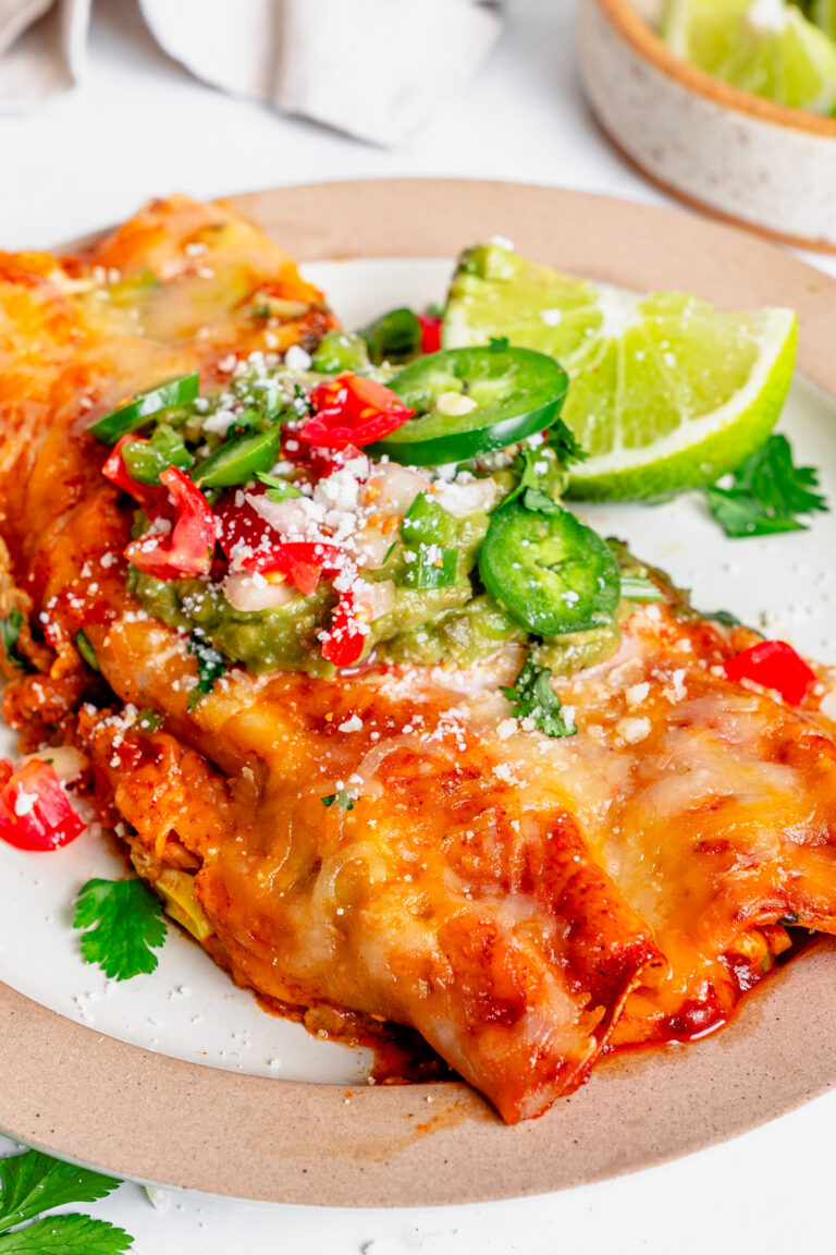 Gluten Free Chicken Enchiladas - Eat With Clarity